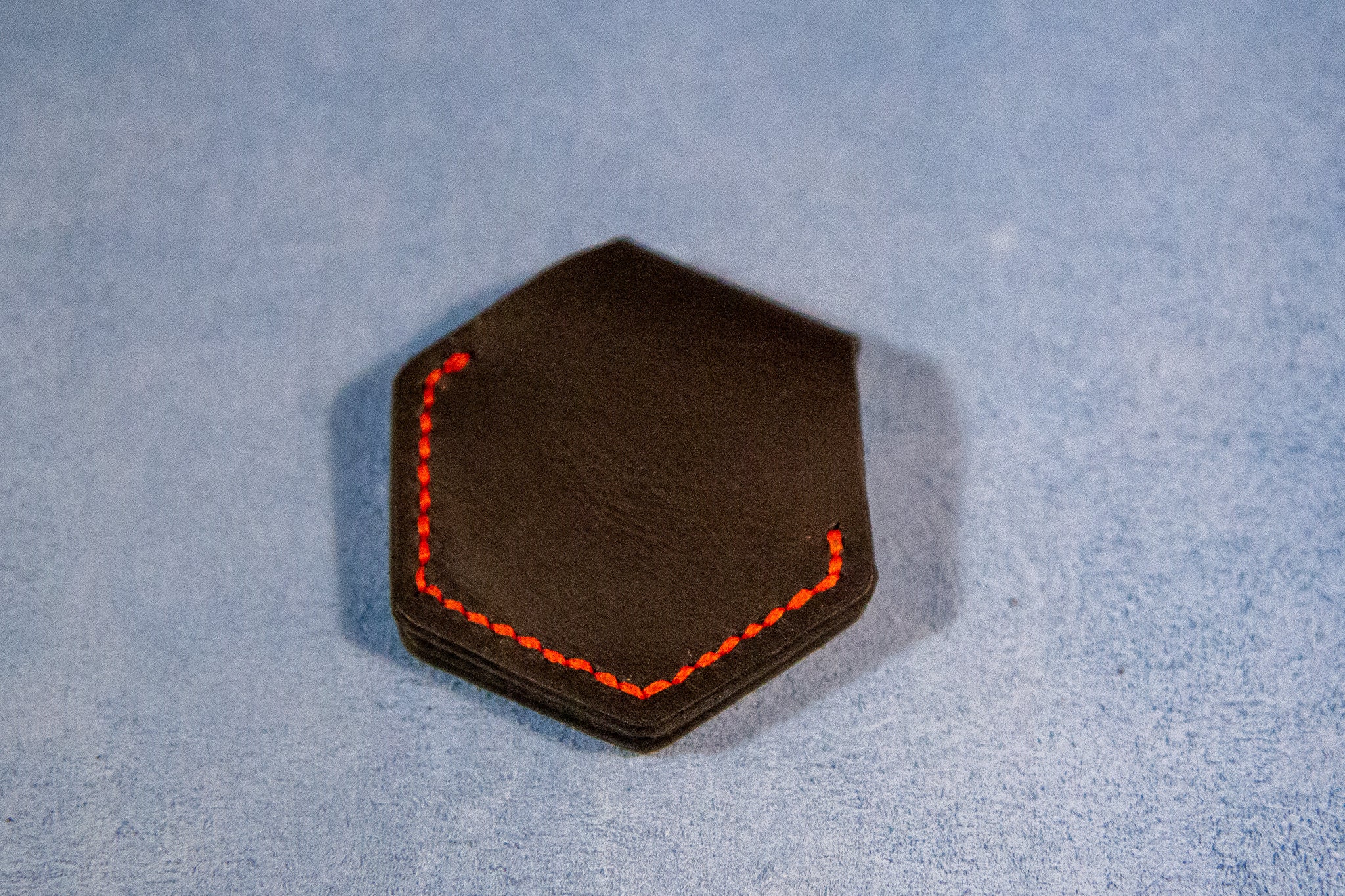 Leather EDC Coin Sleeve for two coins - Lucky Coin Slip - Brown Bear ...