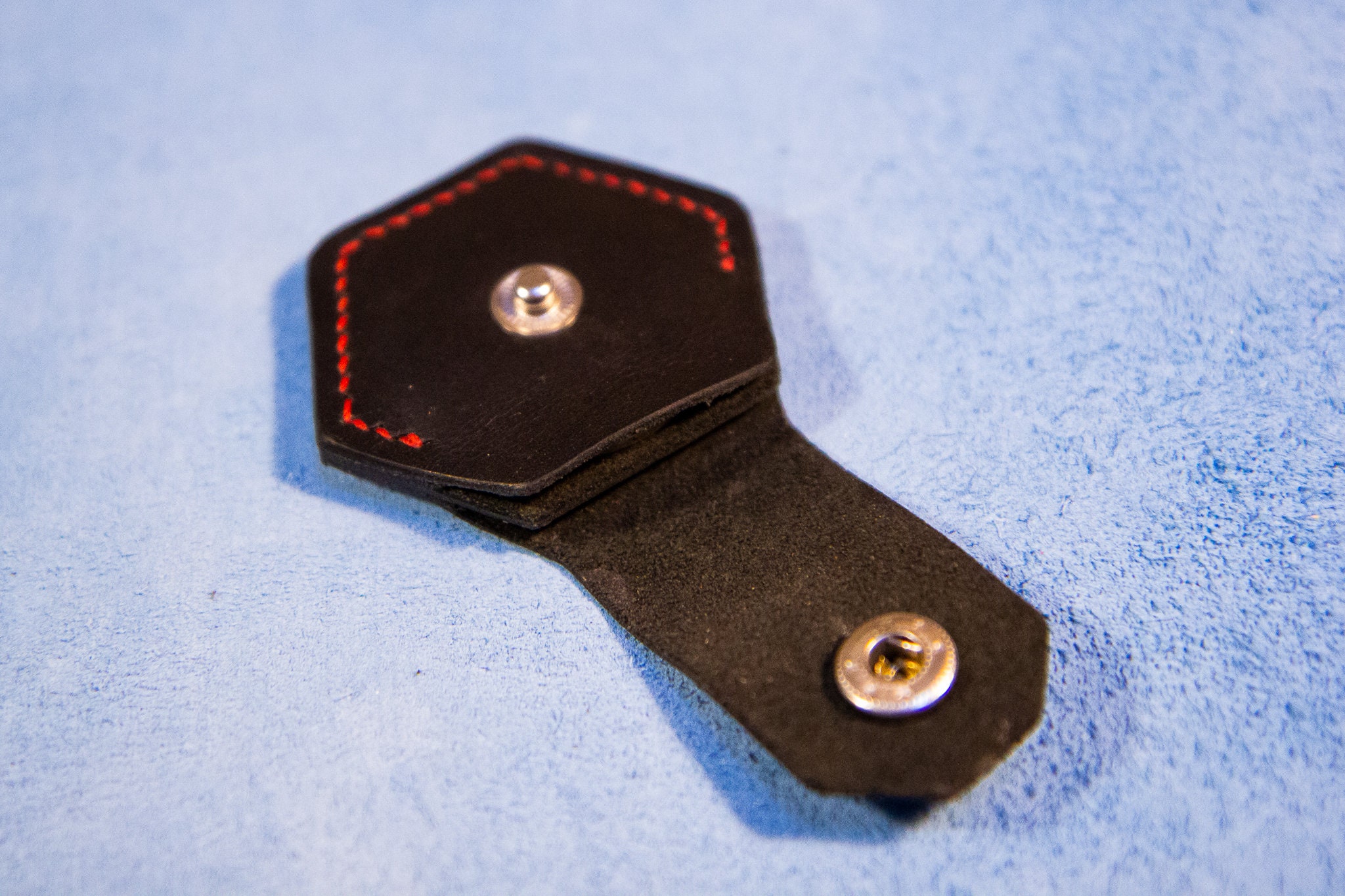 Leather EDC Coin Sleeve for two coins - Brown Bear Leatherworks