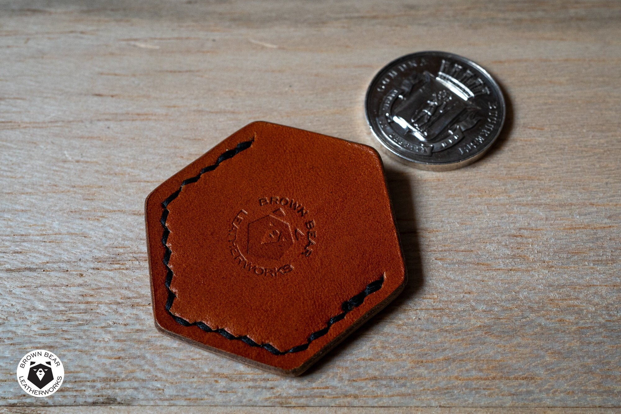 Leather EDC Coin Sleeve - Lucky Coin Slip | Full Grain Coin Holder ...